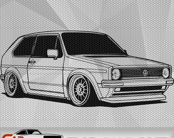 Volkswagen Golf MK4 Rear SVG, Vw Golf Iv IV 4 Png, Volkswagen Golf 4 ...