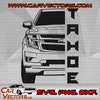 Chevrolet Tahoe 2023 SVG, Png, Chevrolet Tahoe Vector Art Illustration ...