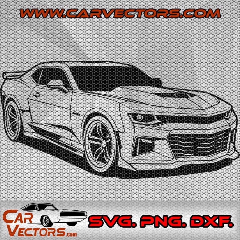 CAMARO 2023 ZL1 SVG, Chevrolet Camaro 2023 American Muscle, Vector ...