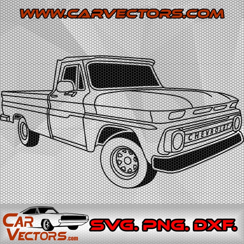 1966 Chevy C10 Pick up Truck SVG, Cut File, Vector,illustration, C10 ...