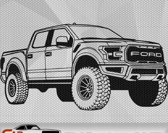 Ford Ranger 2004 SVG Pick up Truck PNG SVG, Cut File, Drawing ...