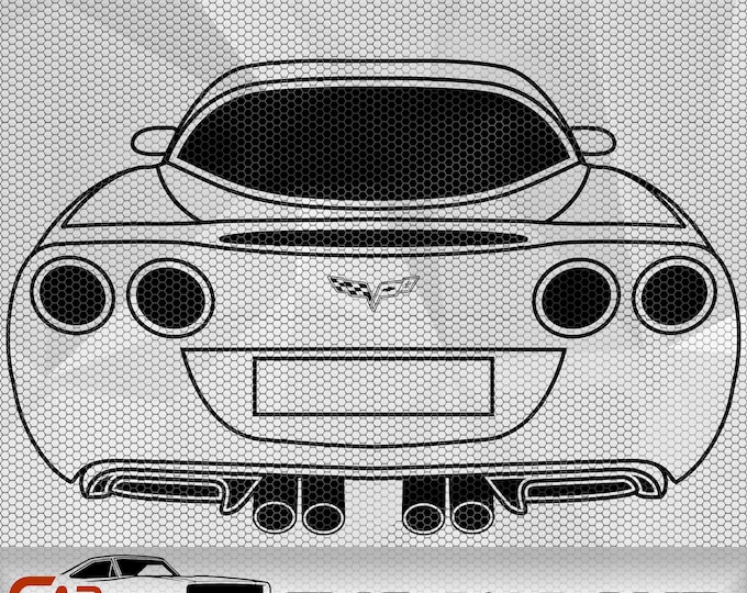 Chevy C6 Corvette DXF and SVG Files - Digital Download - Plasma or ...