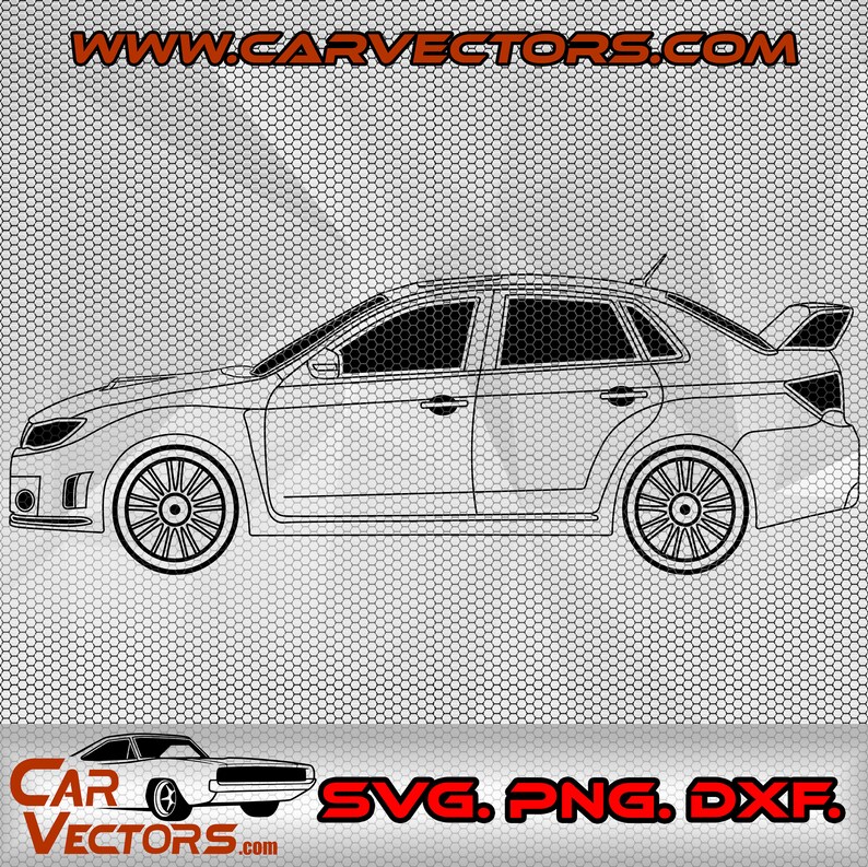 2010 SUBARU Impreza WRX Sti SVG, Subaru Impreza Wrx Png,cut File ...