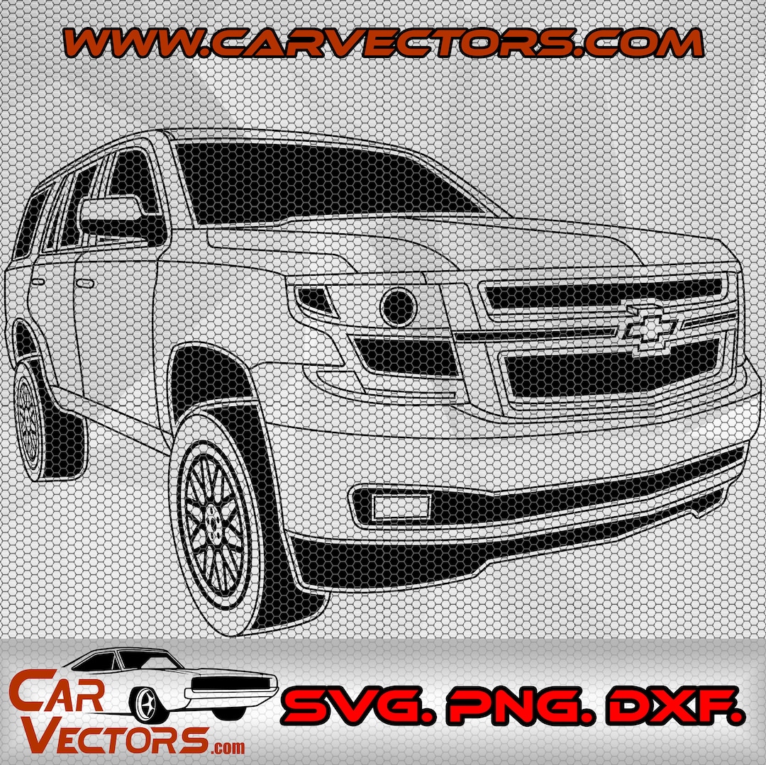 Chevrolet Tahoe 2016 SVG, Png, Chevrolet Tahoe 2016 Vector Art ...