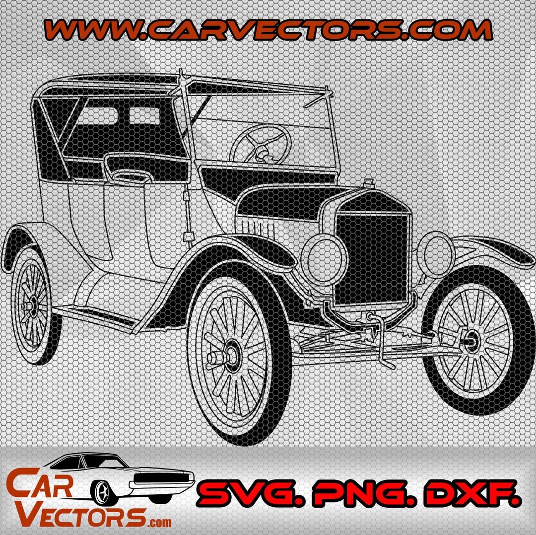 1924 Model T Touring SVG , 1924 Model T Touring PNG , Vector ...