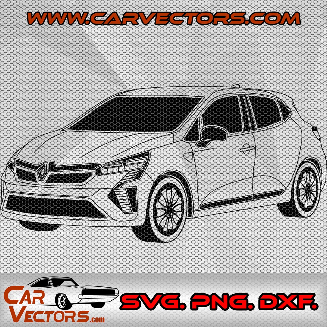 2024 Renault Clio SVG, Renault Clio Png,clio Vector Art, Clio 2024 ...