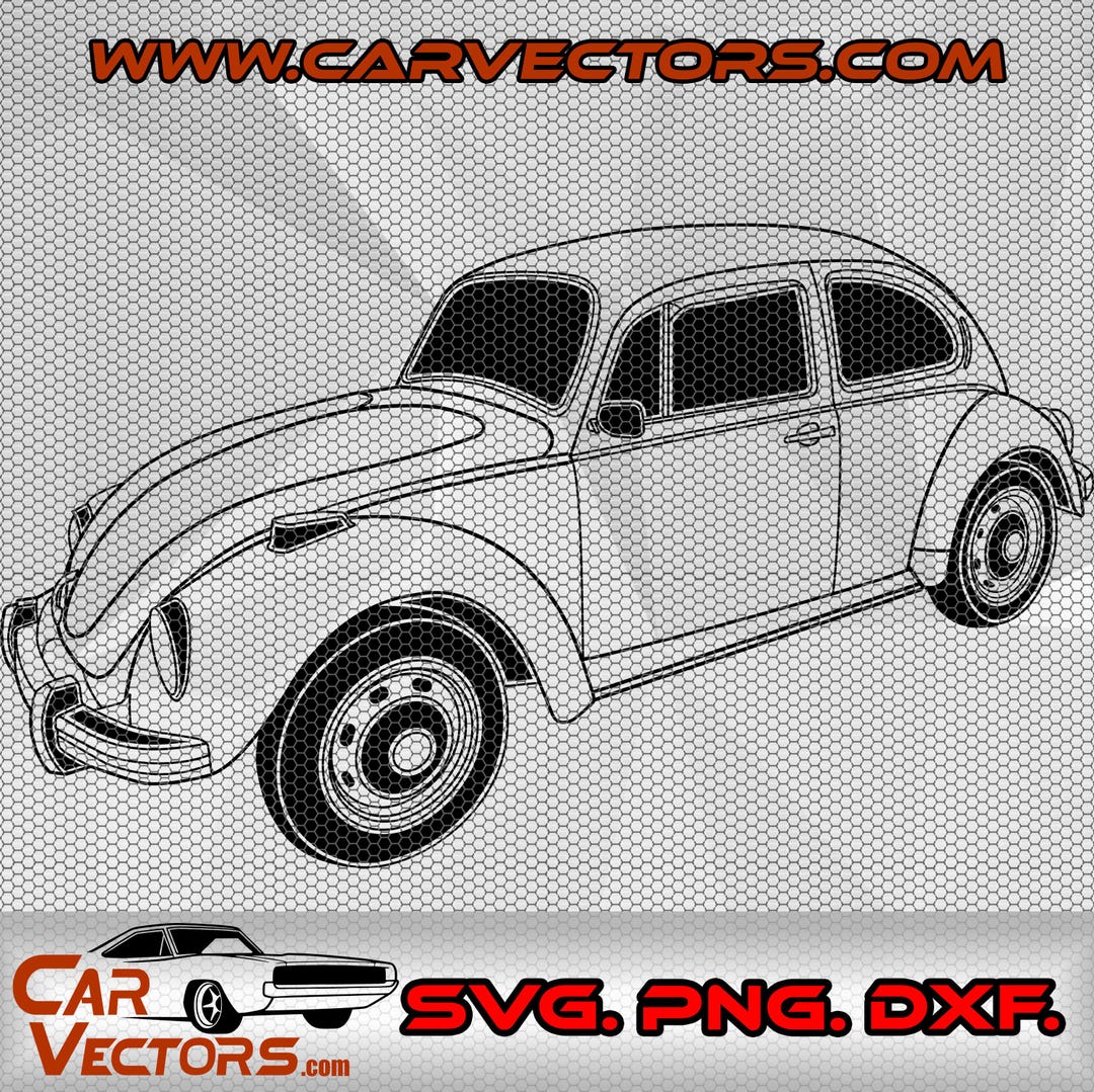 Volkswagen Beetle 1965 Classic Car SVG, Vw Beetle, Volkswagen Beetle ...