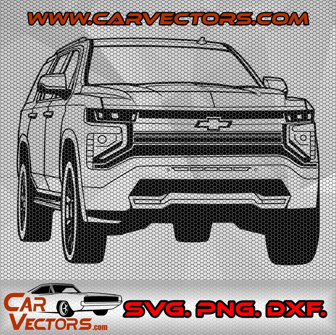 Chevrolet Tahoe 2024 Front SVG, Png, Chevrolet Tahoe Vector Art ...