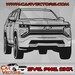 Chevrolet Tahoe 2024 Front SVG, Png, Chevrolet Tahoe Vector Art ...
