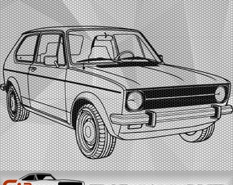 Volkswagen Golf V GTI 2008 SVG, Vw Golf PNG, Volkswagen Golf Gti Vector ...