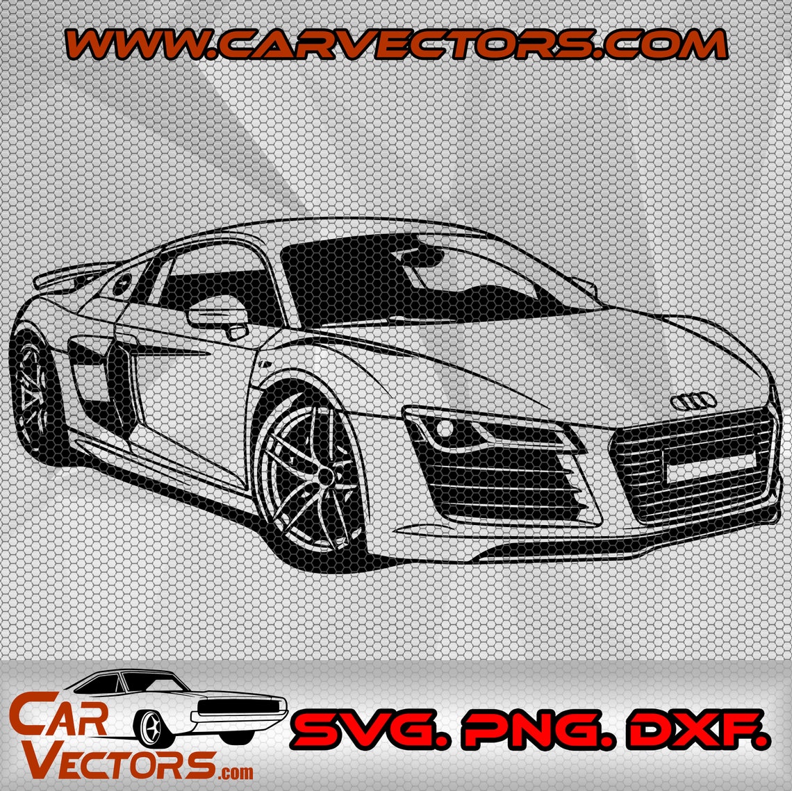 2012 Audi R8 Quattro SVG, PNG, Vector Art, Illustration, Drawing, Audi ...