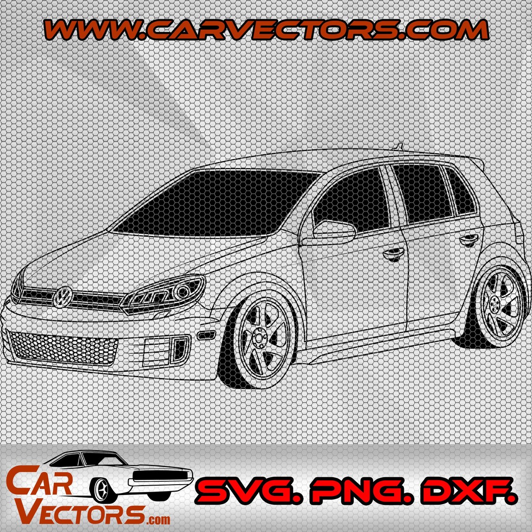 Volkswagen Golf V MK5 SVG, Vw Golf PNG, Volkswagen Golf Gti Vector Art ...