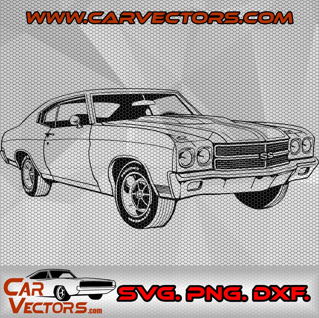 70 Chevy Chevelle SS Svg, Chevrolet Chevelle SS 1970 American Muscle ...