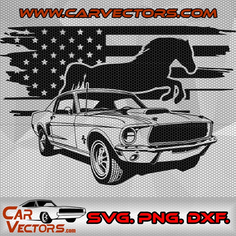 Mustang Svg - Etsy