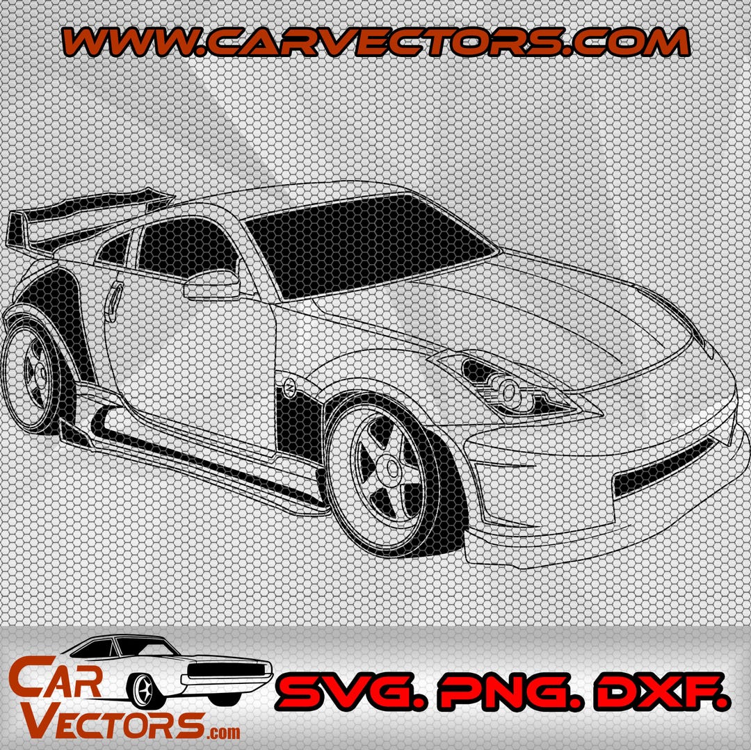Nissan 350z Nismo SVG, Vector Art Illustration Drawing, Nissan 350z ...