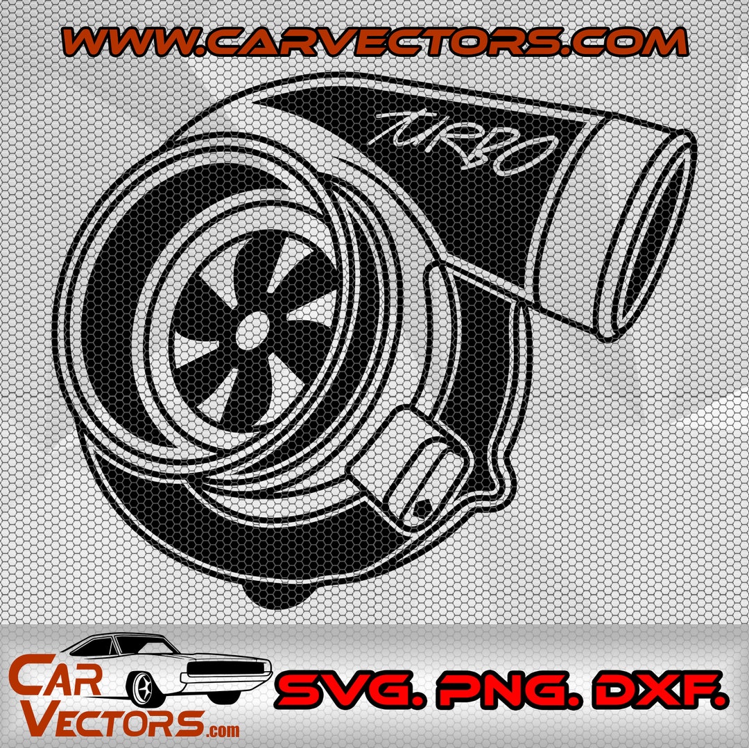 Turbocharger SVG, Turbo Svg, Car Part Svg, Turbo Charger Vector, Cricut ...