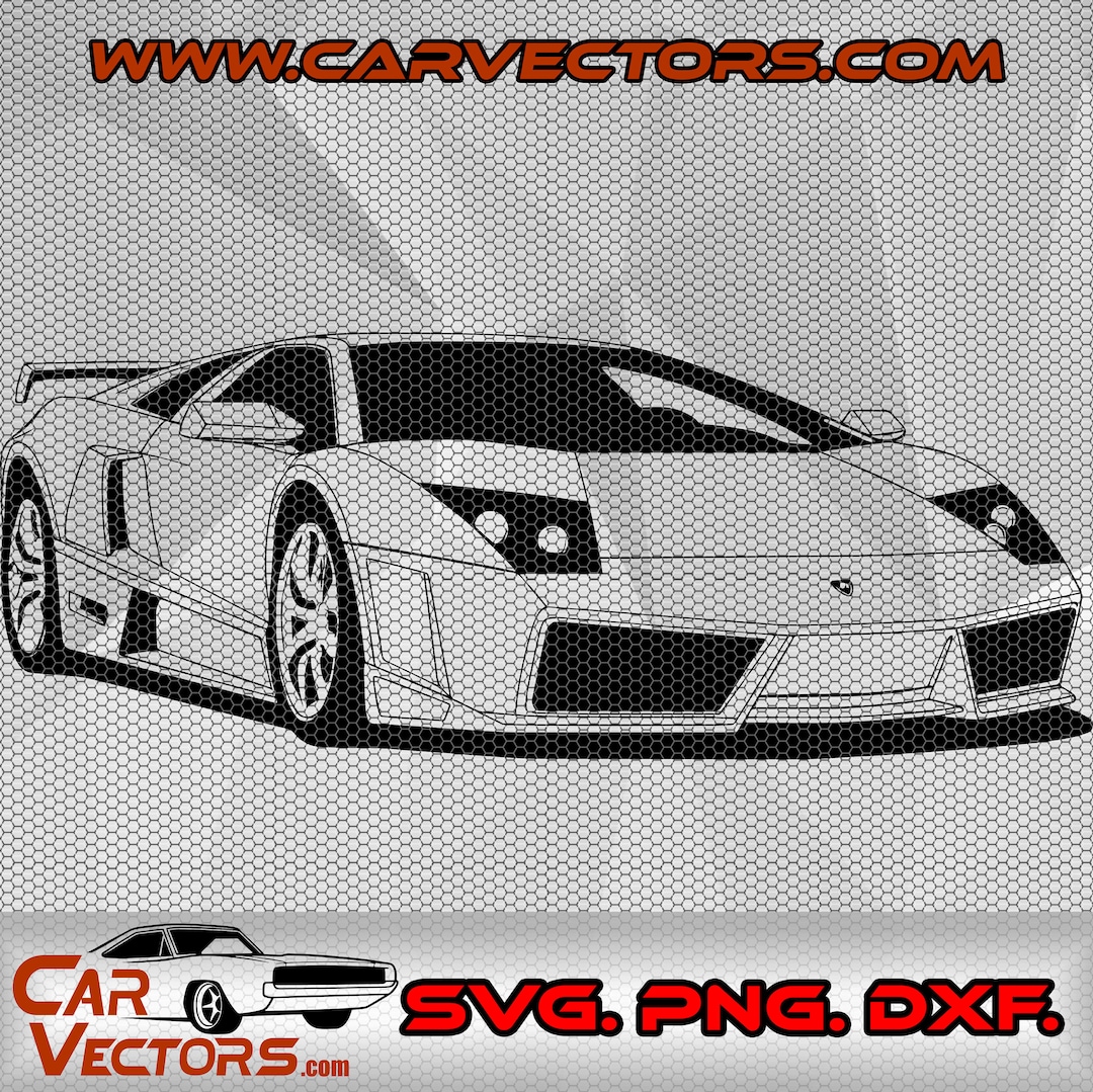 Lamborghini Murcielago SVG, Murciélago PNG, Murcielago Vector Art ...
