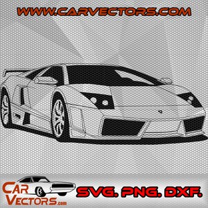 Lamborghini Murcielago SVG, Murciélago PNG, Murcielago Vector Art ...