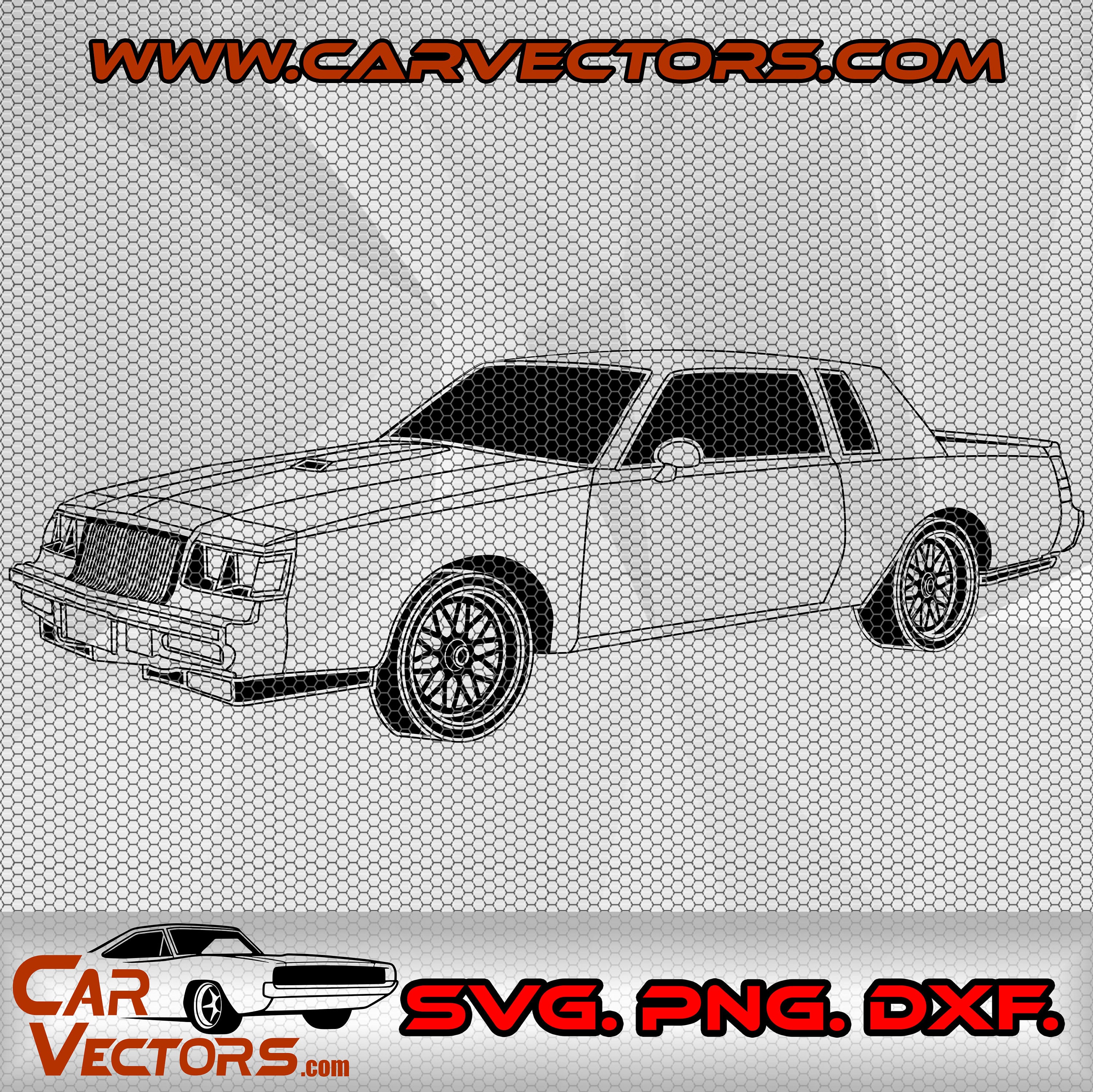 1987 Buick GNX Grand National SVG, 87 Grand National PNG, Vector Art ...