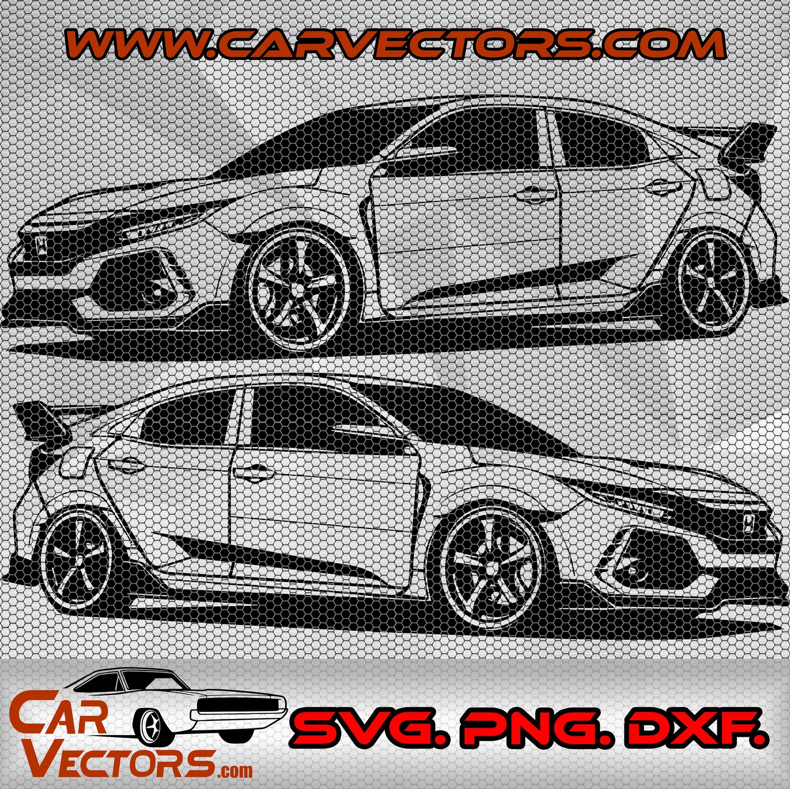 Honda Civic V-tec 2023 SVG ,civic JDM PNG, Cut File, Drawing ...
