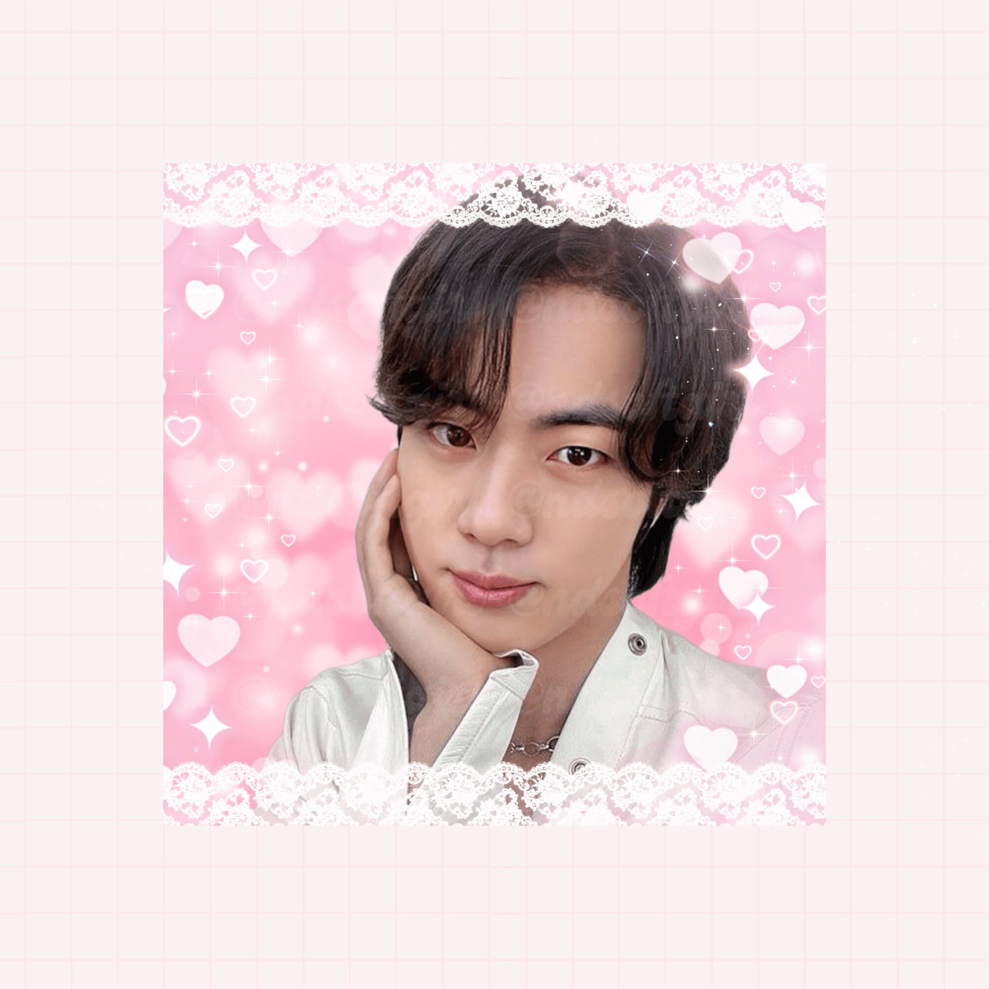 Bangtan BTS Pink Girly Purikura KPOP Mailing Stickers Jungkook ...