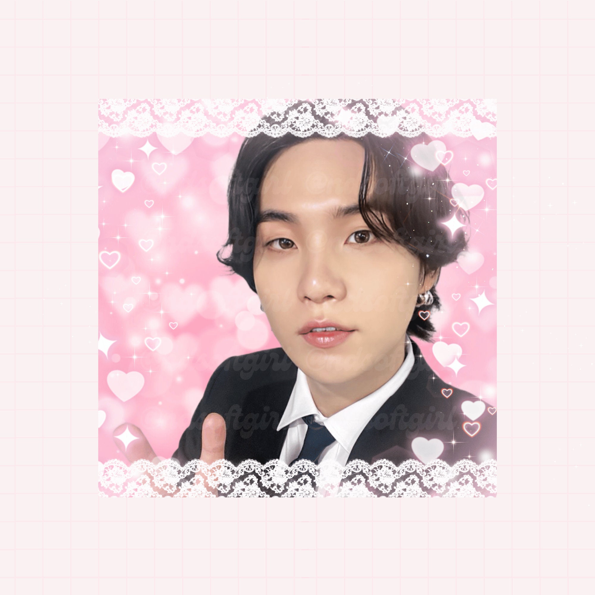 Bangtan BTS Pink Girly Purikura KPOP Mailing Stickers Jungkook ...