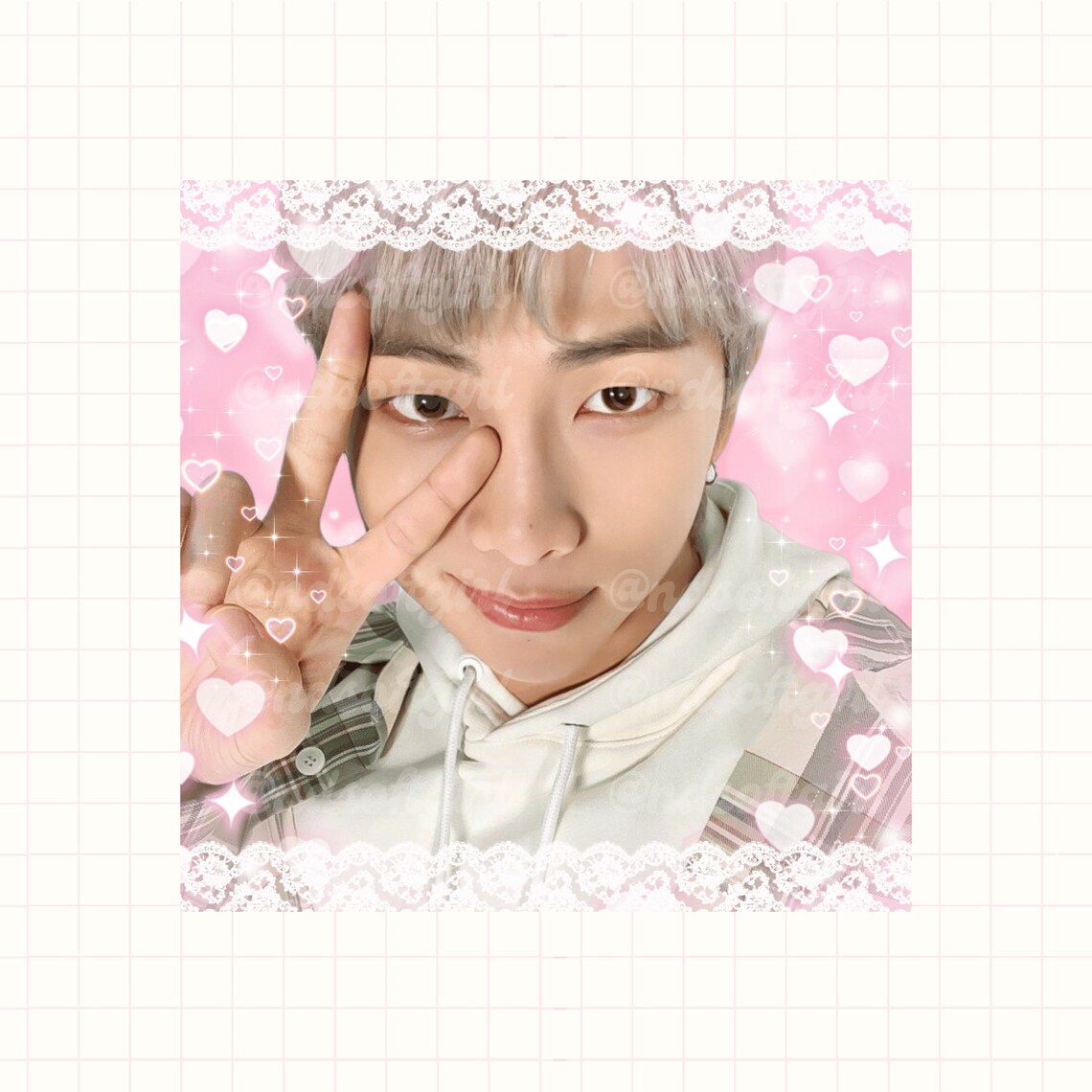 Bangtan BTS Pink Girly Purikura KPOP Mailing Stickers Jungkook ...