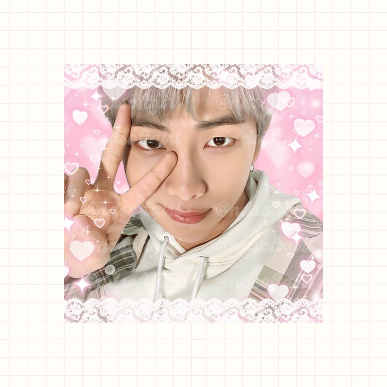Bangtan BTS Pink Girly Purikura KPOP Mailing Stickers Jungkook ...