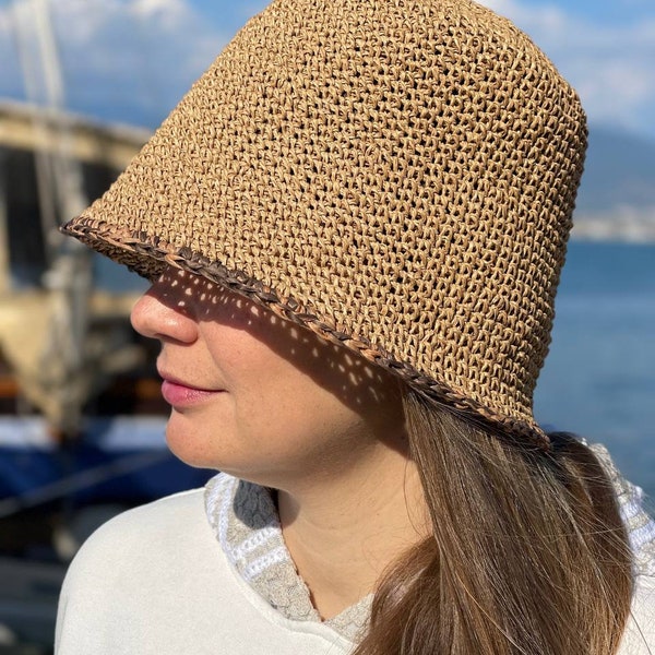 Raffia Sun Hat - Etsy