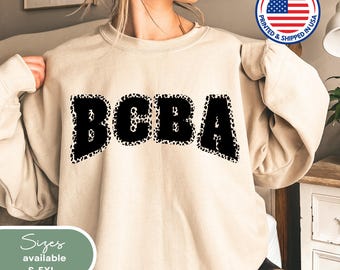 BCBA Iced Coffee Shirt Behavior Analyst Half Iced Coffee Sweatshirt ...
