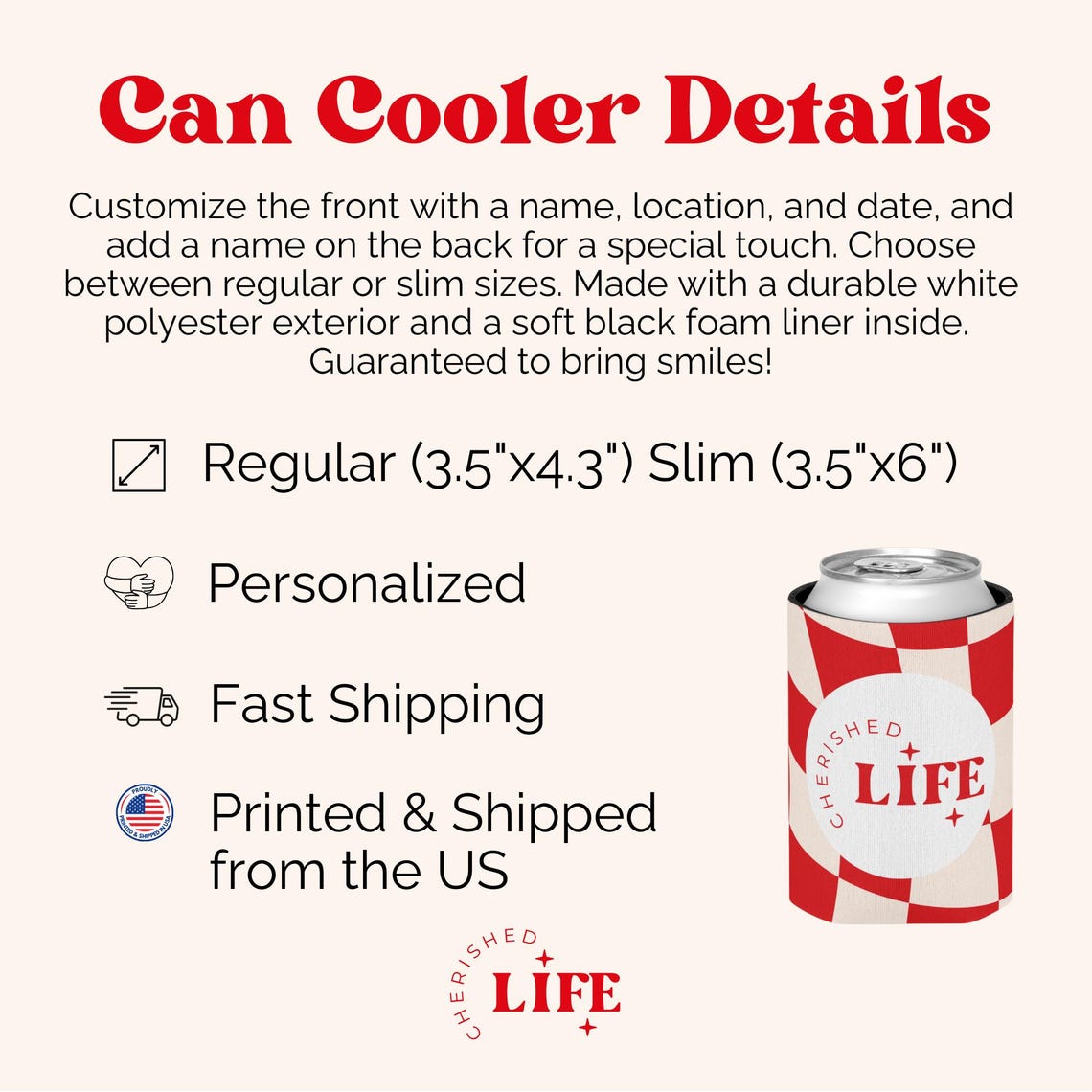 Personalized Cabin Crew Can Cooler, Camp Bachelorette Party Favors - Etsy