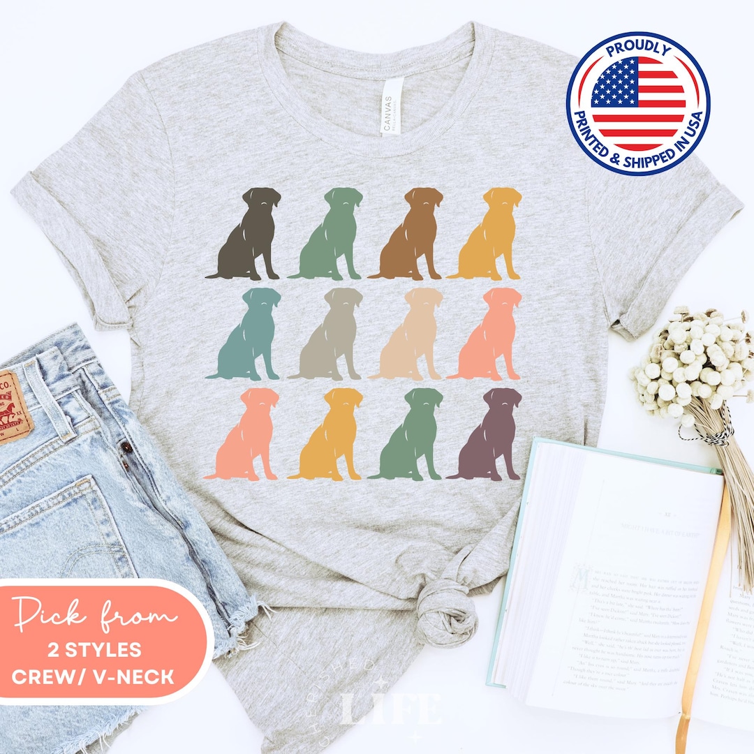 Labrador Retriever Silhouette T-shirt Chocolate Lab Tshirt Lab Mom ...