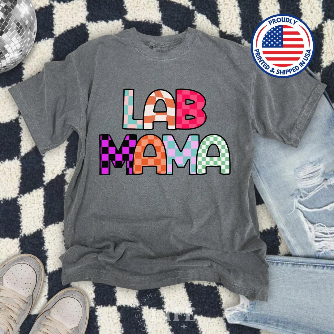 Lab Mama Shirt Cholocate Labrador Shirt With Lab Mom Tee Womens ...