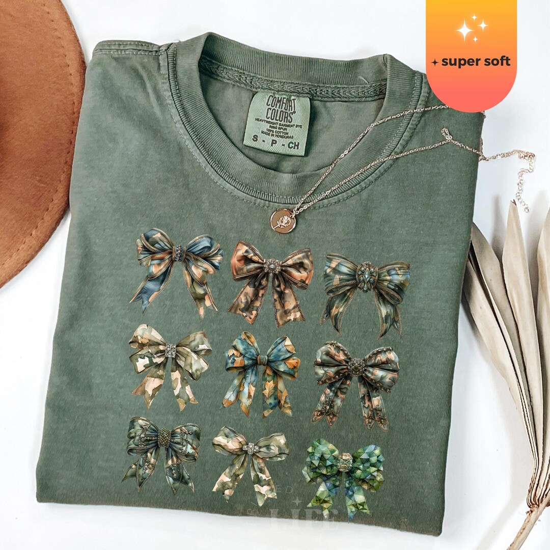 Camo Bow Shirt Camo Coquette Bow Country Camo Tshirt Girls Huntings ...