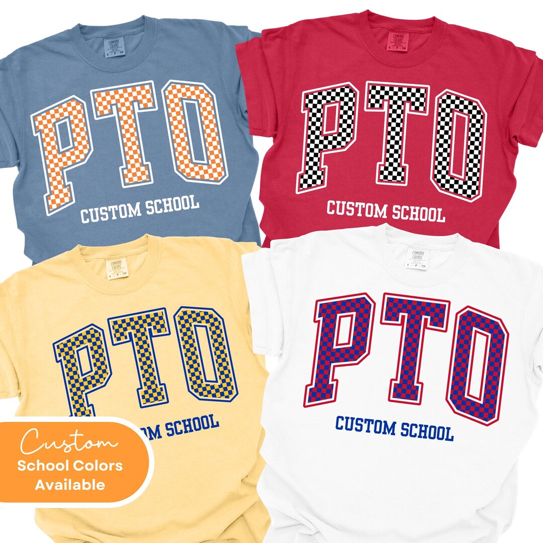 PTO Shirt Comfort Colors Funny Custom Parent Teacher Organization ...