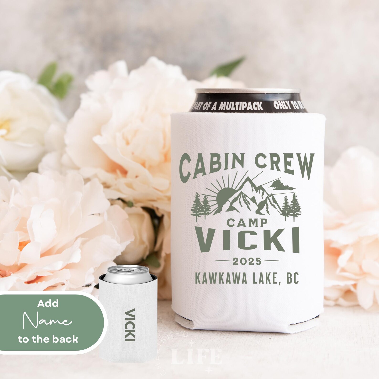 Personalized Cabin Crew Can Cooler, Camp Bachelorette Party Favors - Etsy