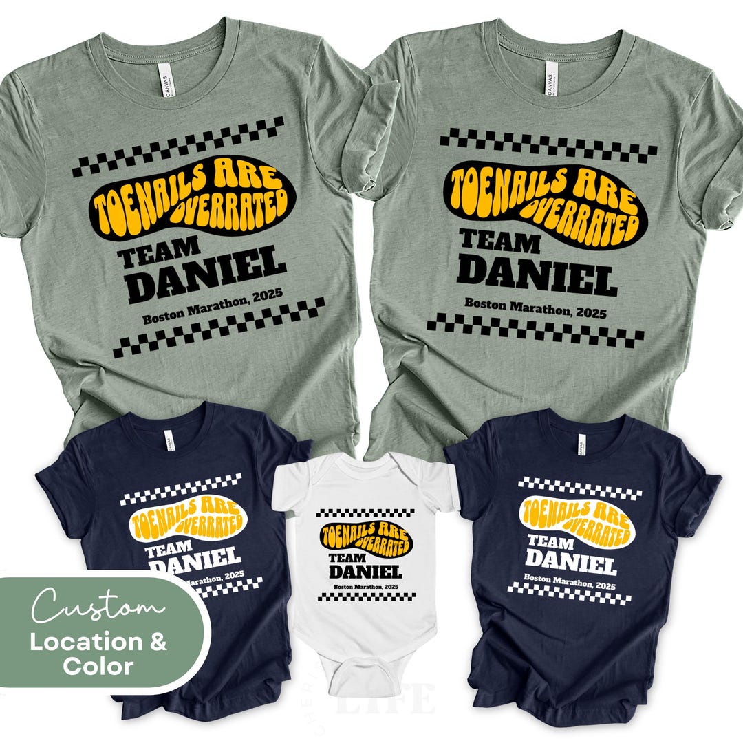 Custom Marathon Support Crew Shirt Supporter Team Group Tshirt for ...