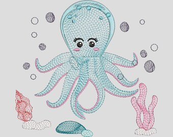 Crab Embroidery Digitize, Ocean Embroidery Digitize, Beach EMB Digitize ...