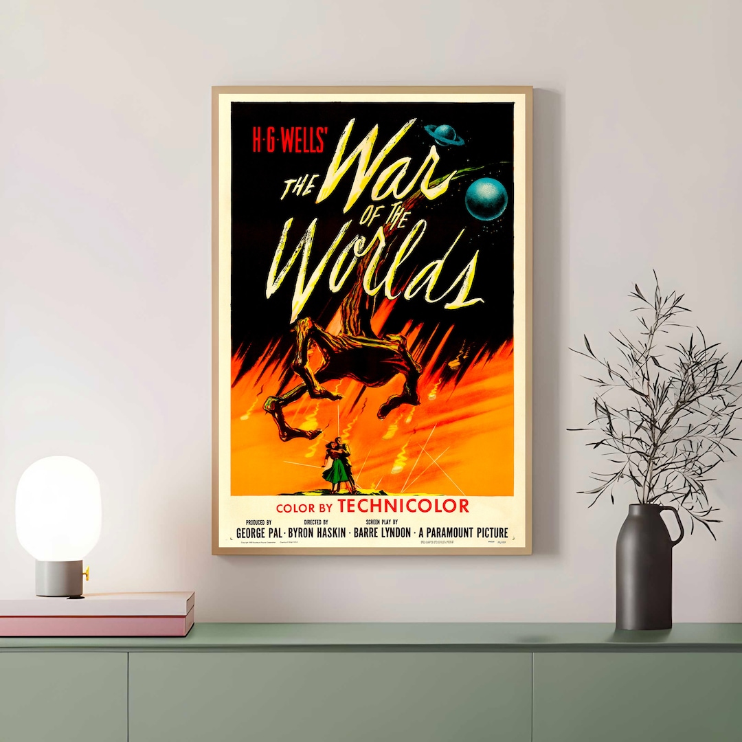 The War of the Worlds Movie Poster, Canvas, Wall Decor, Wall Art, Movie ...