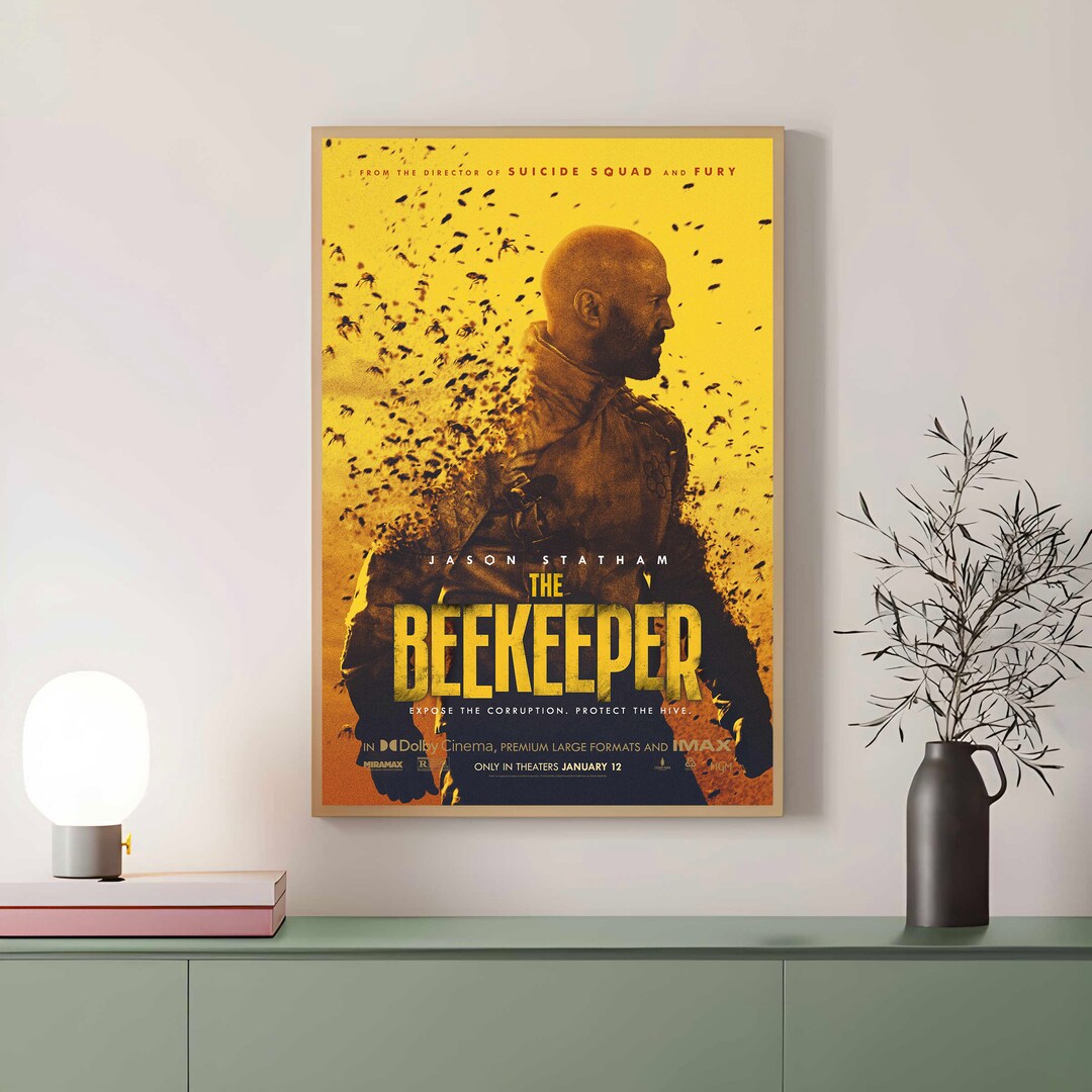 The Beekeeper Movie Poster, Canvas, Wall Decor, Wall Art, Movie Poster ...