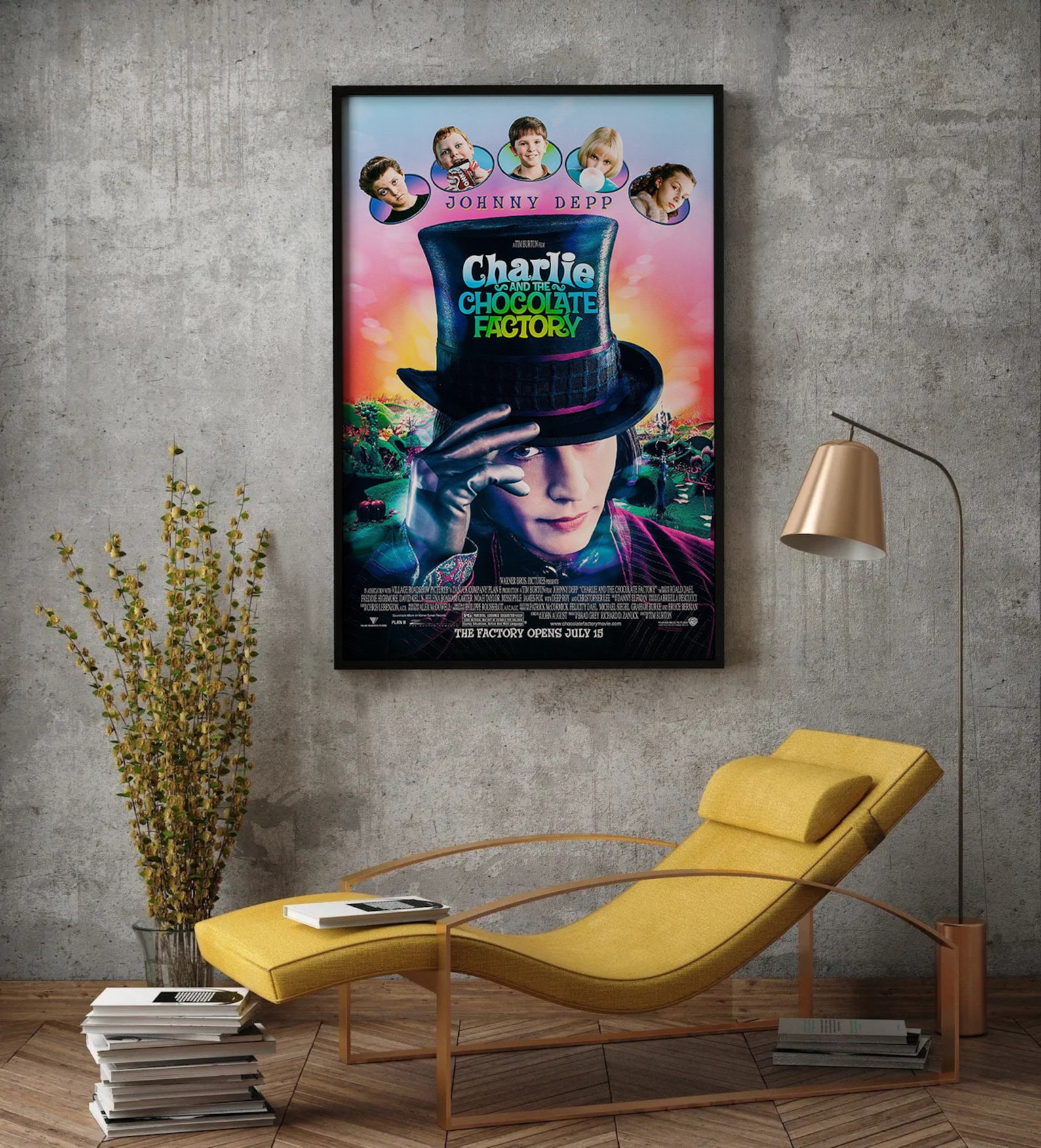Charlie and the Chocolate Factory Movie Poster, Canvas, Wall Decor ...