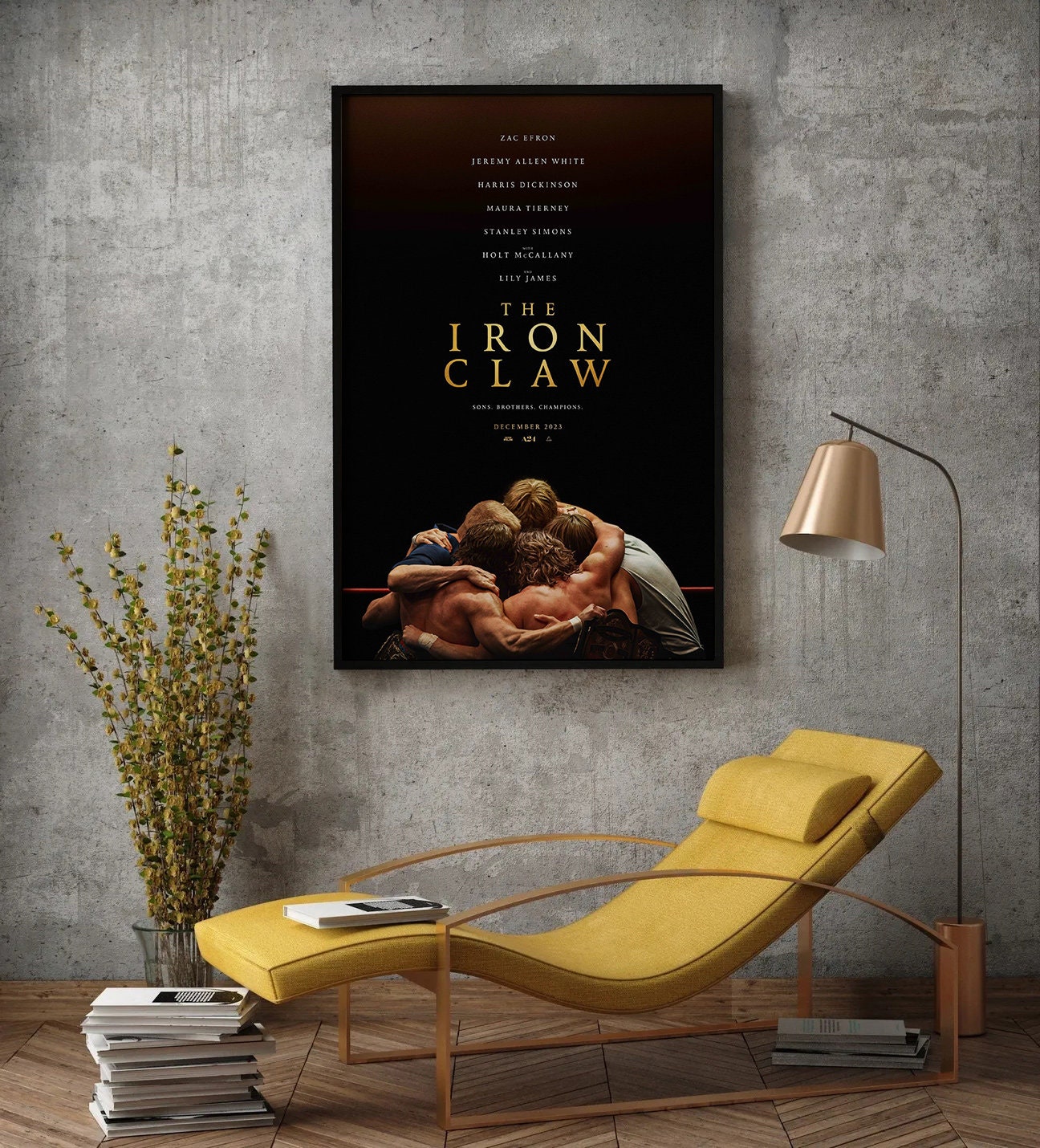 The Iron Claw Movie Poster, Canvas, Wall Decor, Wall Art, Movie Poster ...