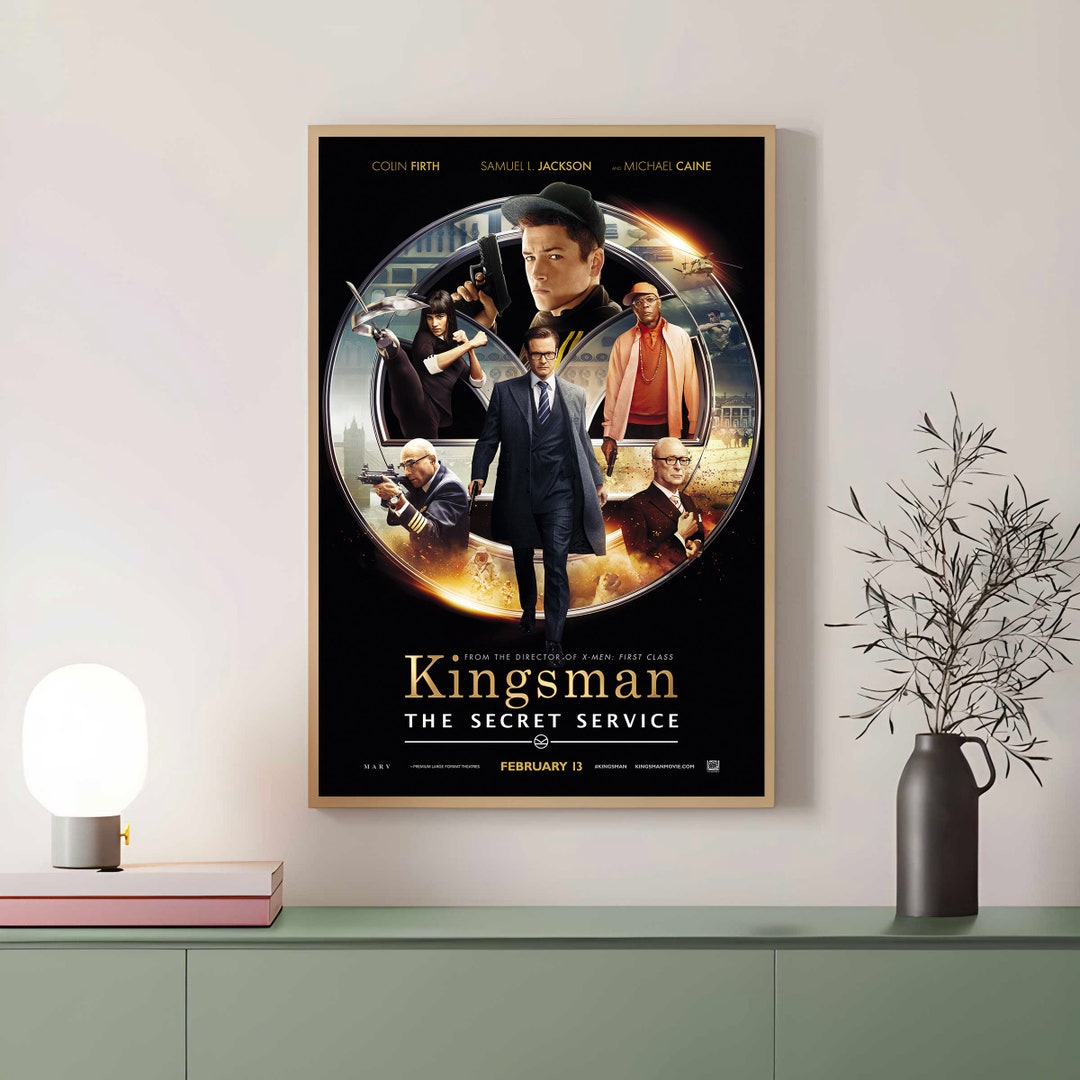 Kingsman the Secret Service Movie Poster, Canvas, Wall Decor, Wall Art ...