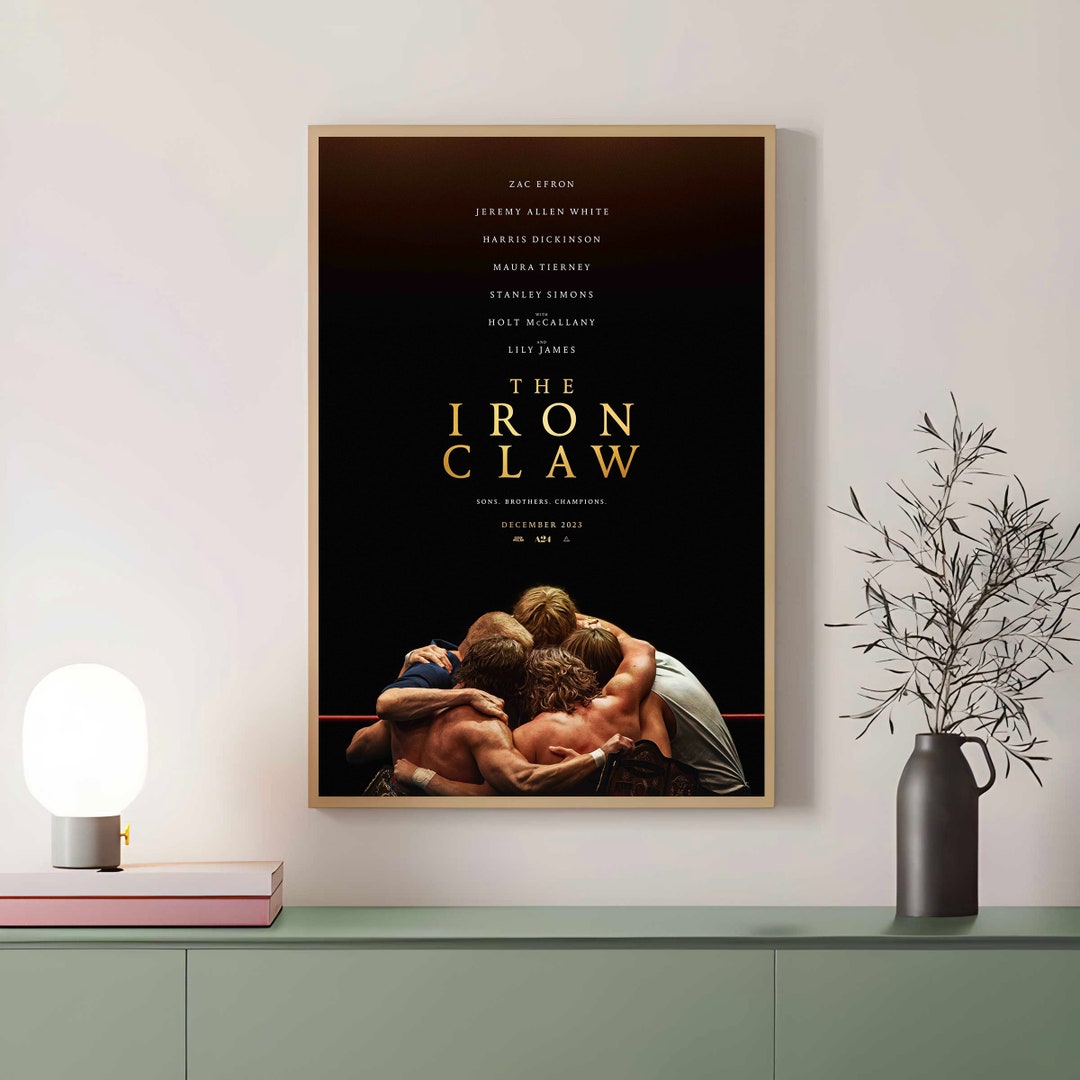 The Iron Claw Movie Poster, Canvas, Wall Decor, Wall Art, Movie Poster ...
