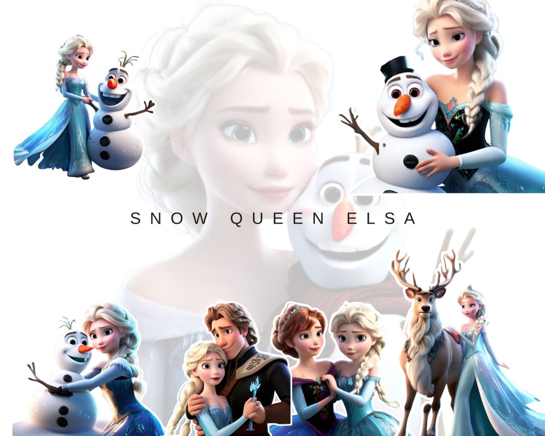 Charming Cute Frozen Elsa Stickers Set of 54 Printable Stickers for ...