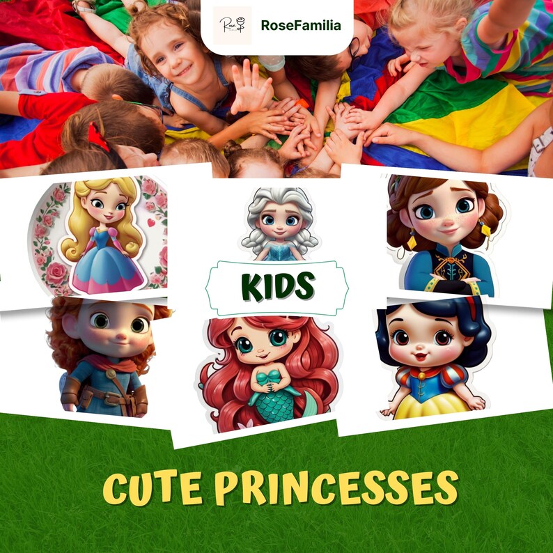Cartoon Cute Fairy Princesses Dolls Stickers 36 Different Designs ...
