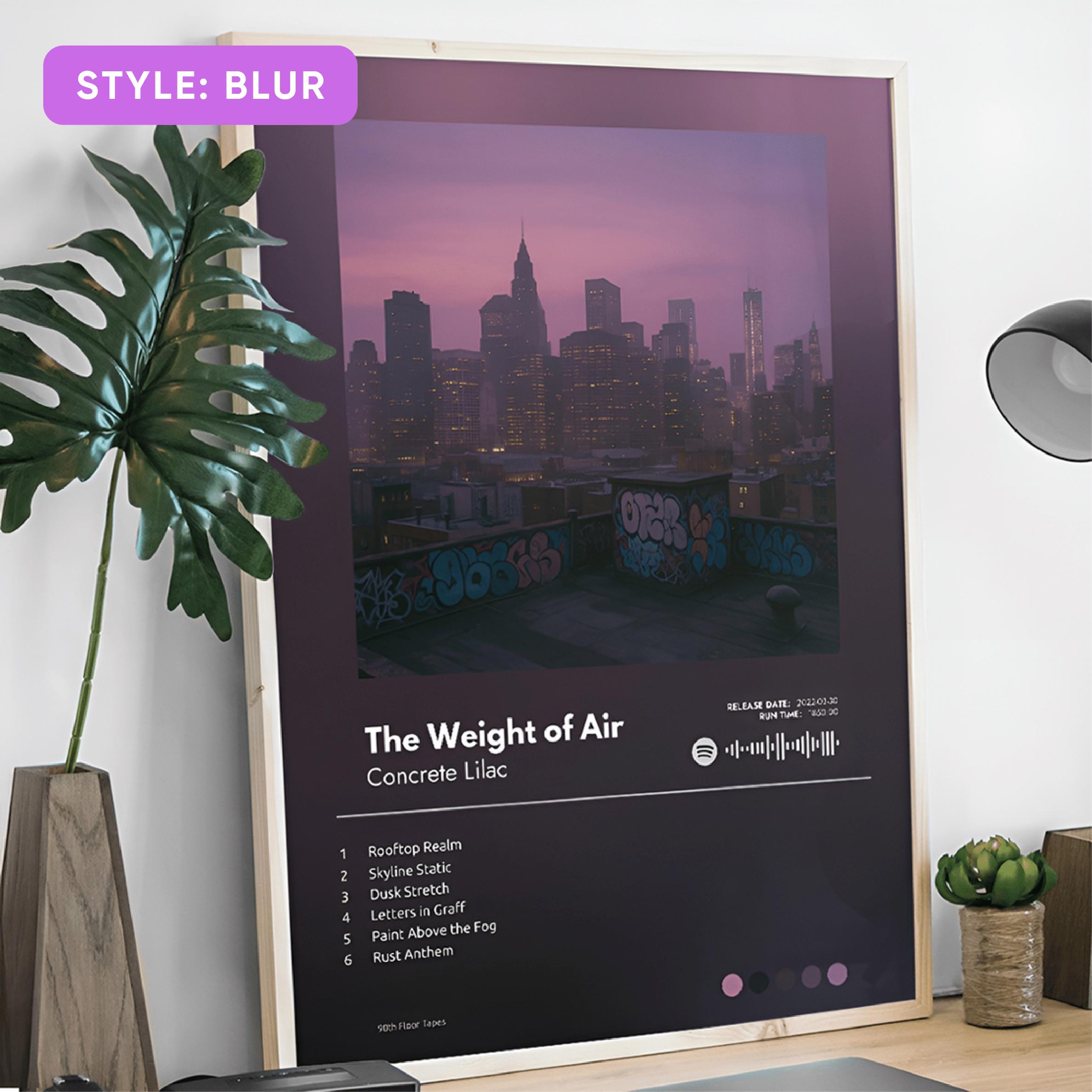 Custom Album Poster – Album Cover & Tracklist Print, Printable Digital ...
