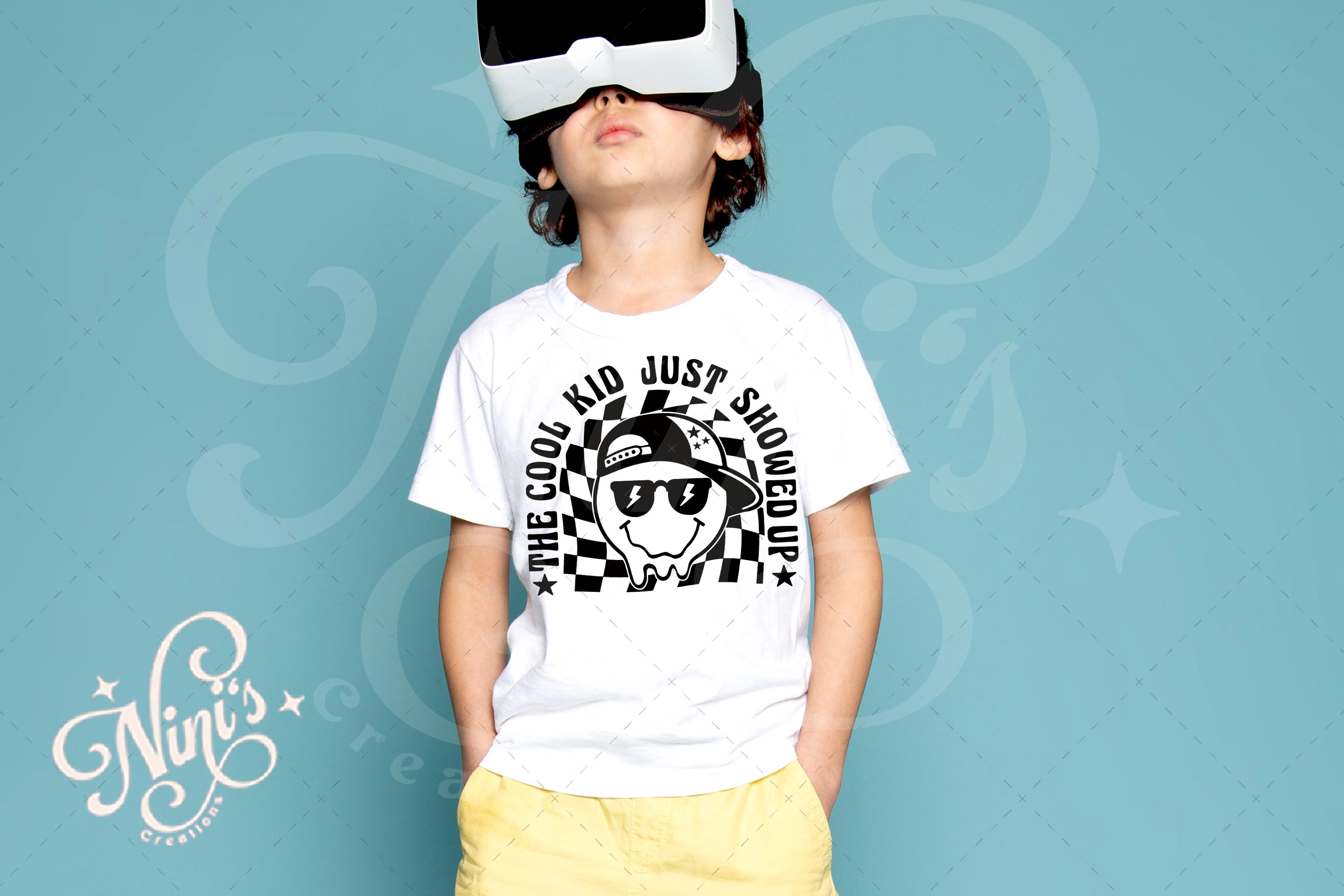 The Cool Kid Just Showed up SVG | Retro Smiley Face Svg | Funny Kids ...