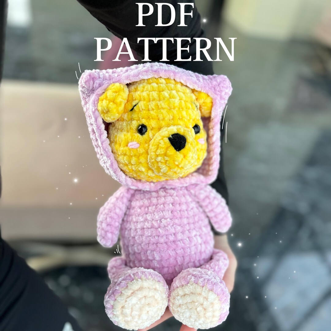 Cuddly Bear Crochet PATTERN PDF ONLY, Cute Bear Crochet Tutorial in ...