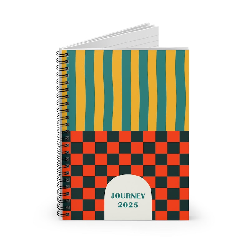 2025 Spiral Notebook: Bold Colorful Print, New Year Journal - Etsy